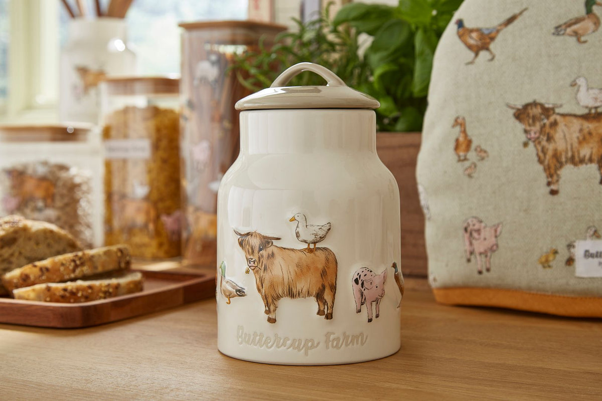 Buttercup Farm Ceramic Large Canister – Wedding List NI